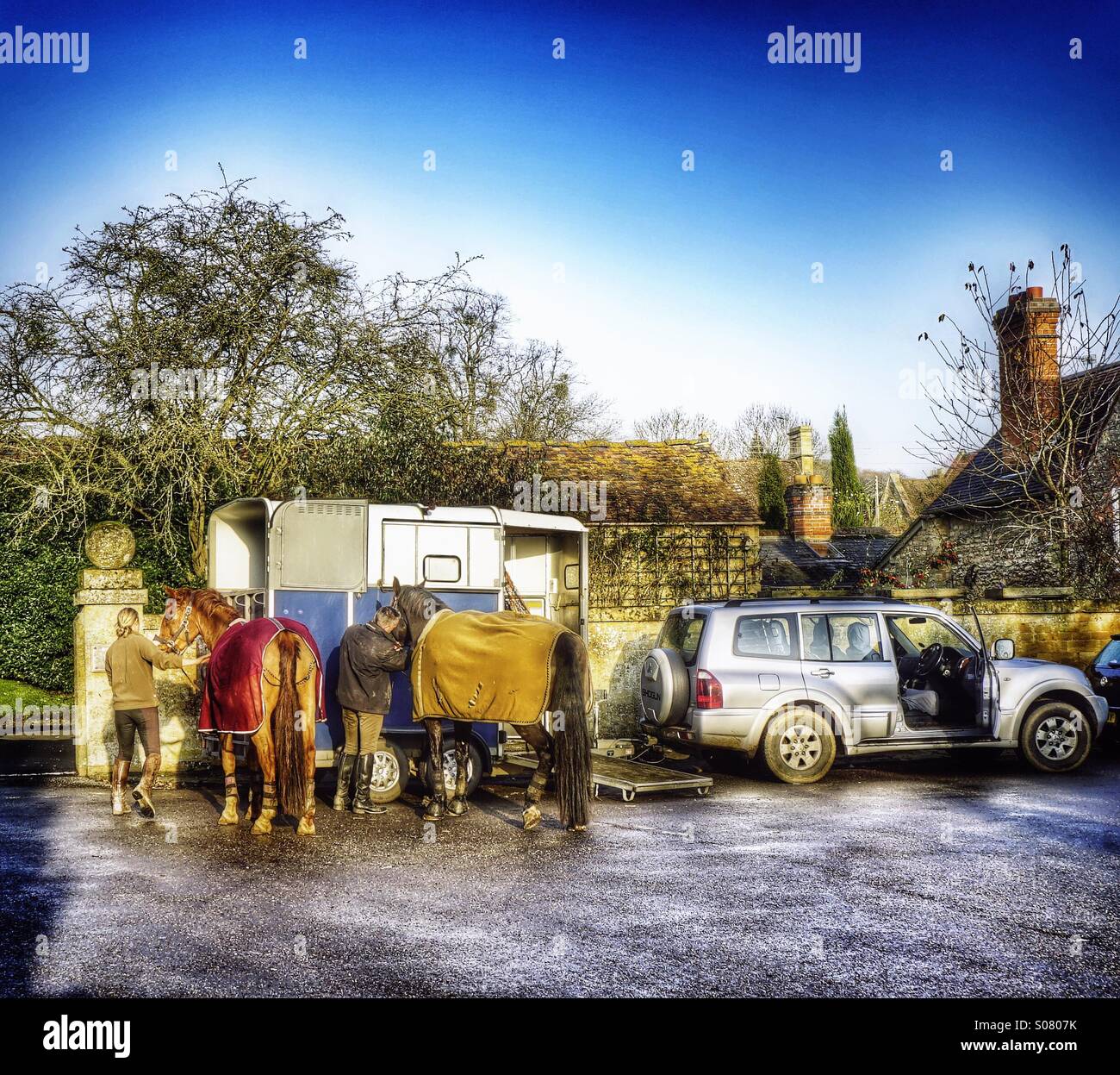 Horse Box High Resolution Stock Photography and Images - Alamy