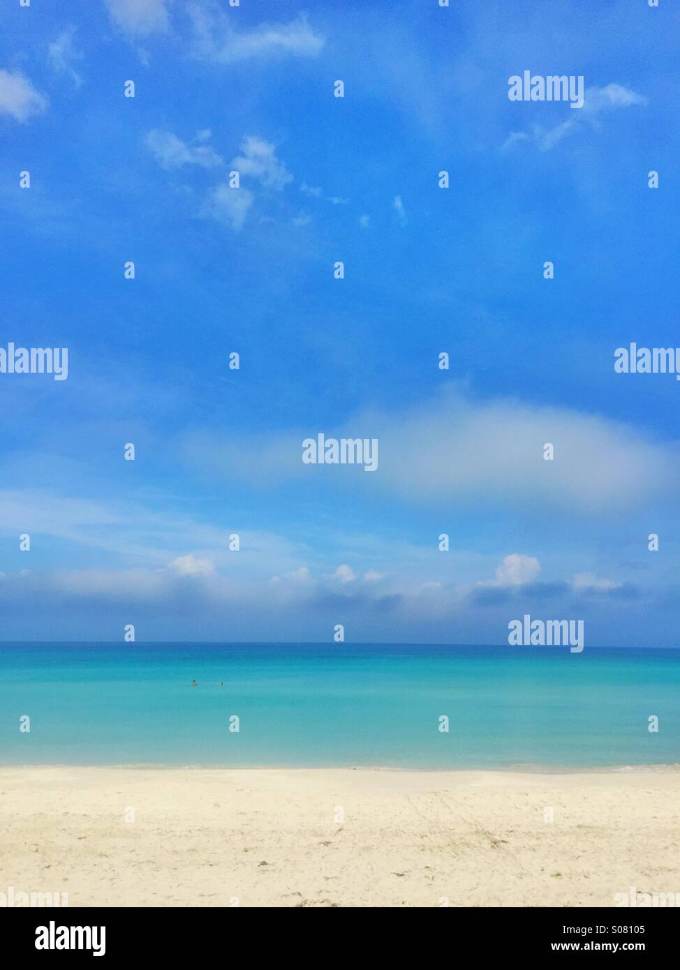 White sand beach in the Caribbean Stock Photo - Alamy