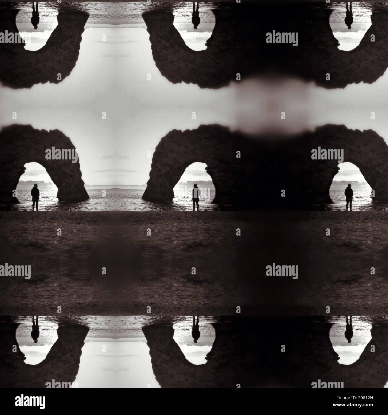 Same scenario, different outcome Stock Photo - Alamy