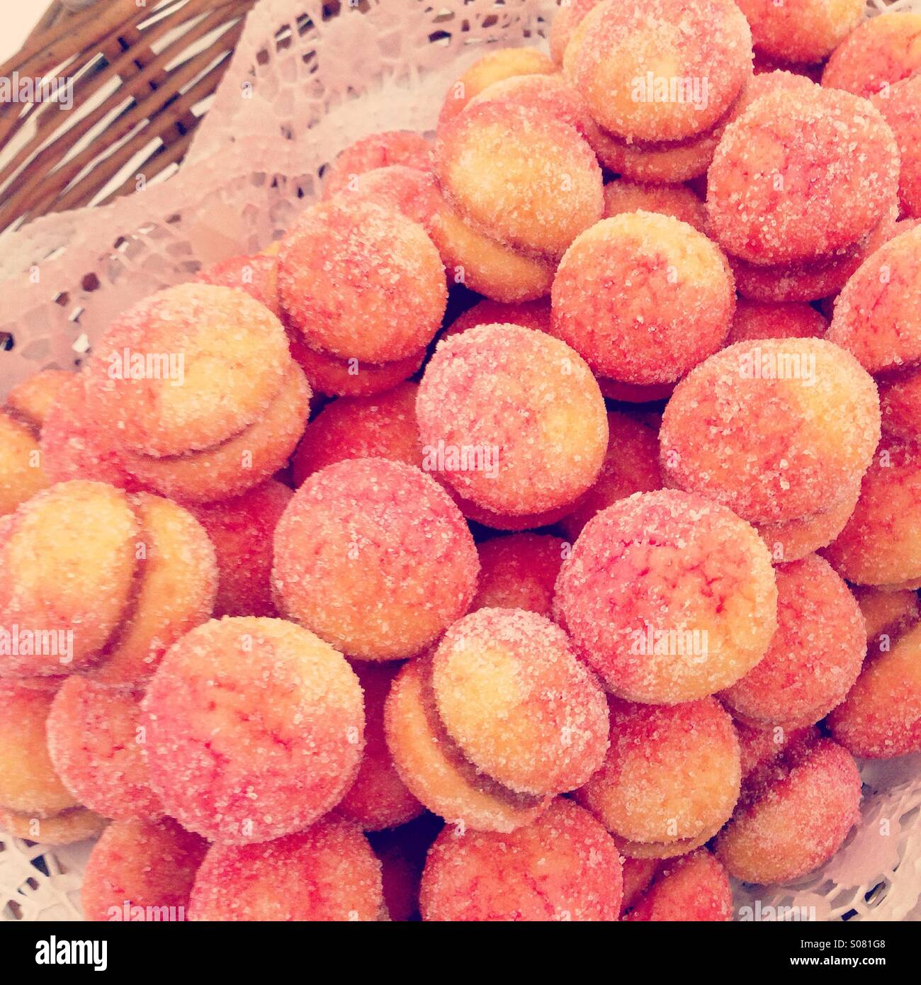Traditional Croatian sweets in basket Stock Photo - Alamy
