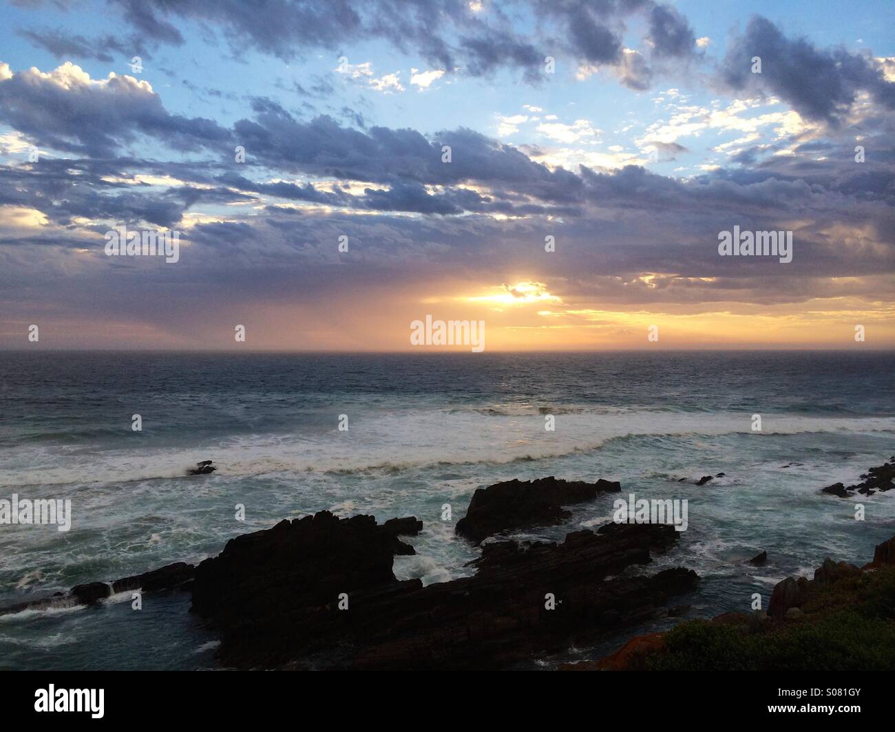 Picture of sunset, Oubos, South Africa Stock Photo - Alamy
