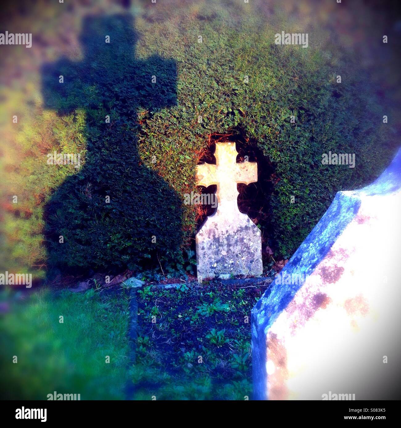 Shadow of the Cross Stock Photo - Alamy