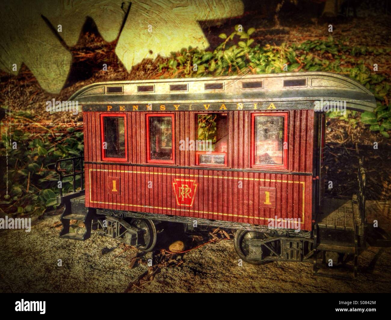 A toy caboose Stock Photo - Alamy