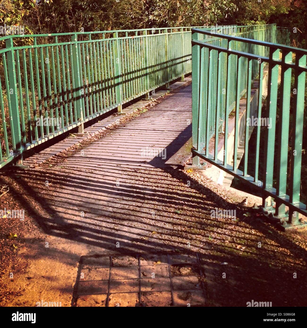 Empty footbridge hi-res stock photography and images - Alamy