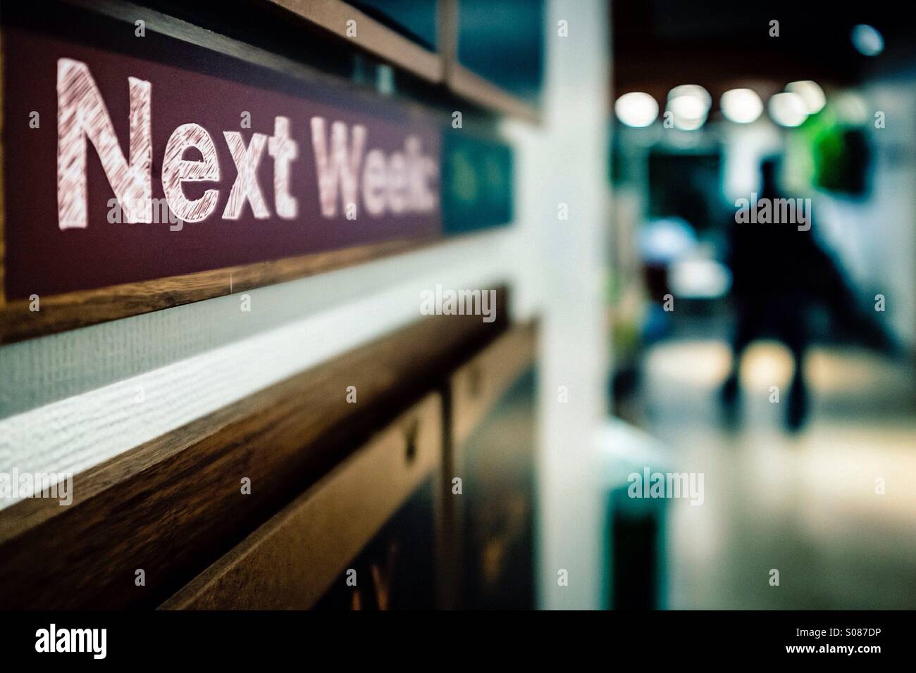 Planning Next Week Stock Photo - Alamy