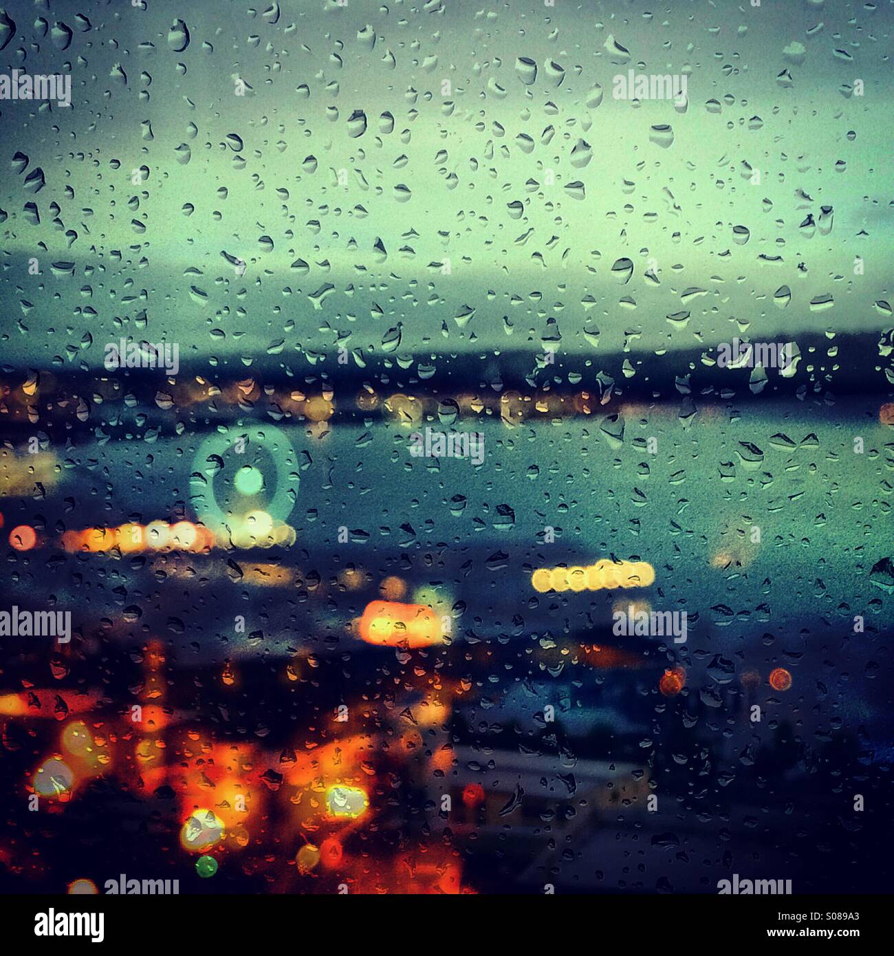 Seattle in the rain Stock Photo - Alamy