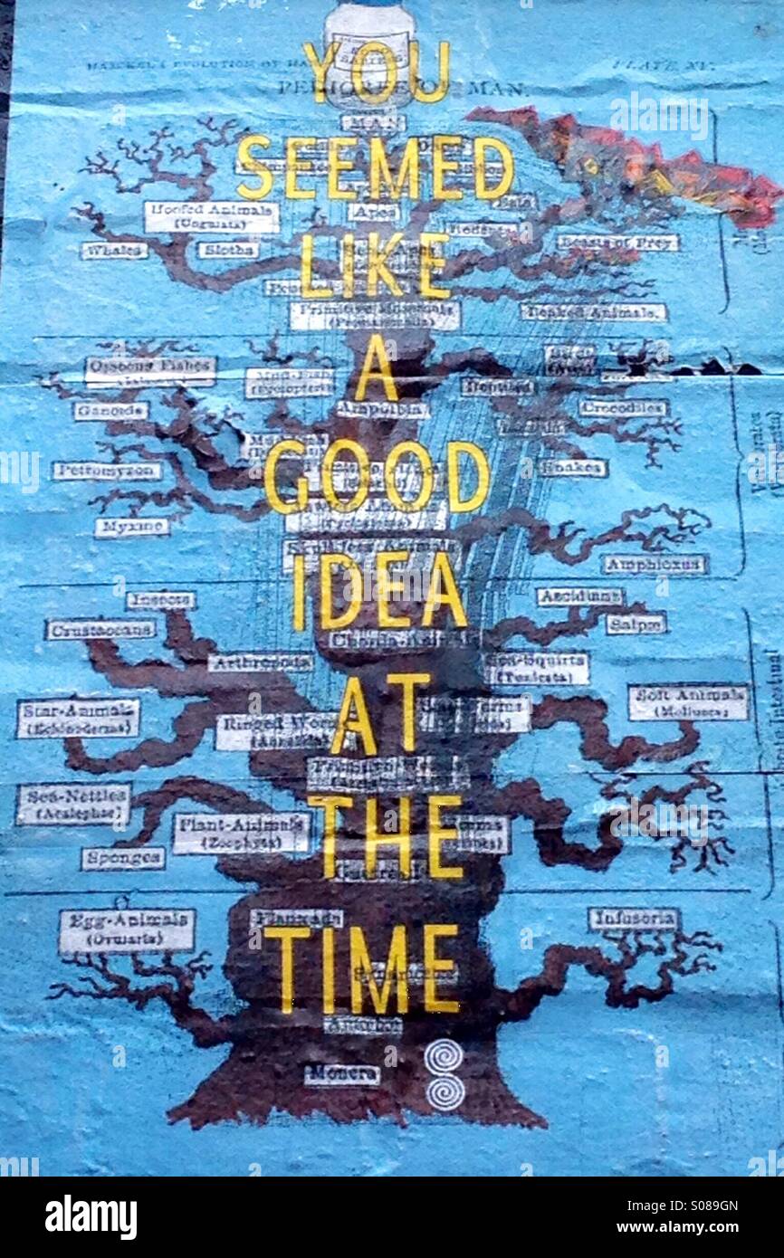 Street Art with a message Stock Photo - Alamy