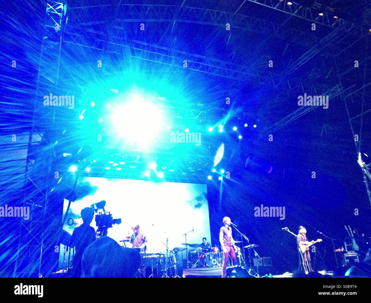 Stage light blue hi-res stock photography and images - Alamy