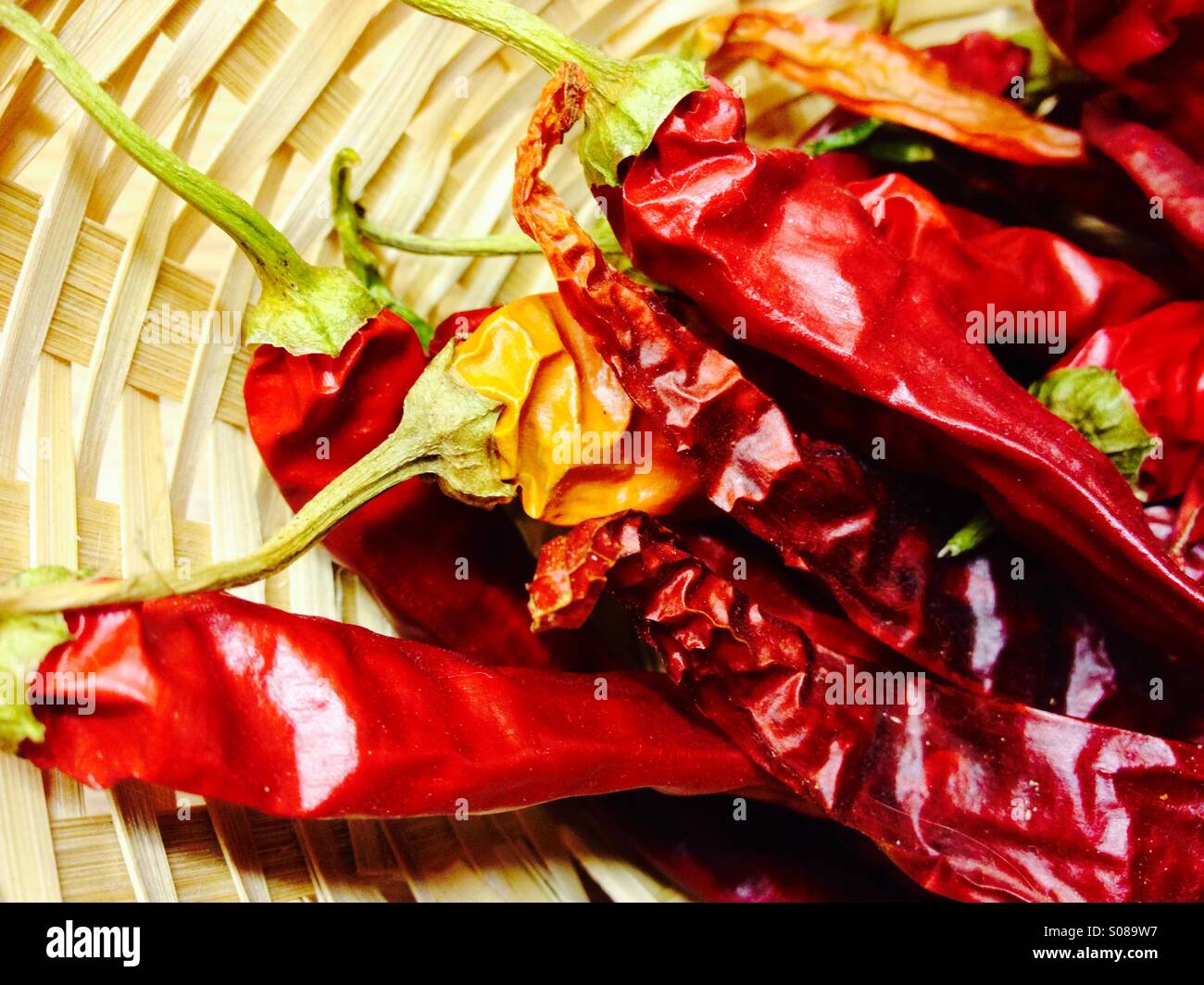 Indian dried red chillies hi-res stock photography and images - Alamy