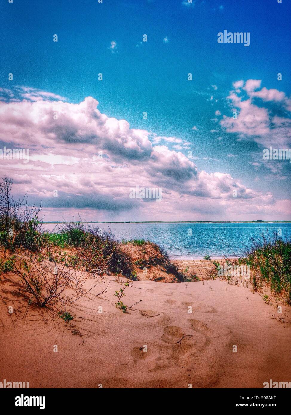On the beach Stock Photo - Alamy