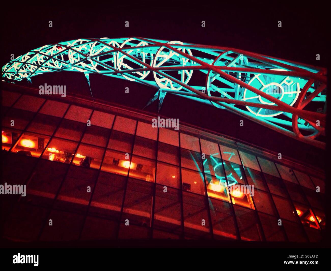 Wembley stadium night view hi-res stock photography and images - Alamy