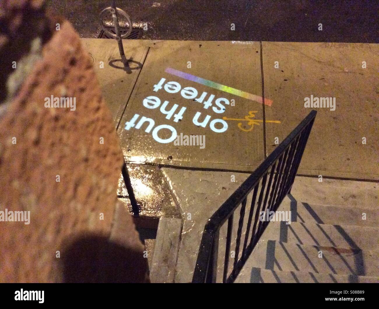 Pavement projection hi-res stock photography and images - Alamy