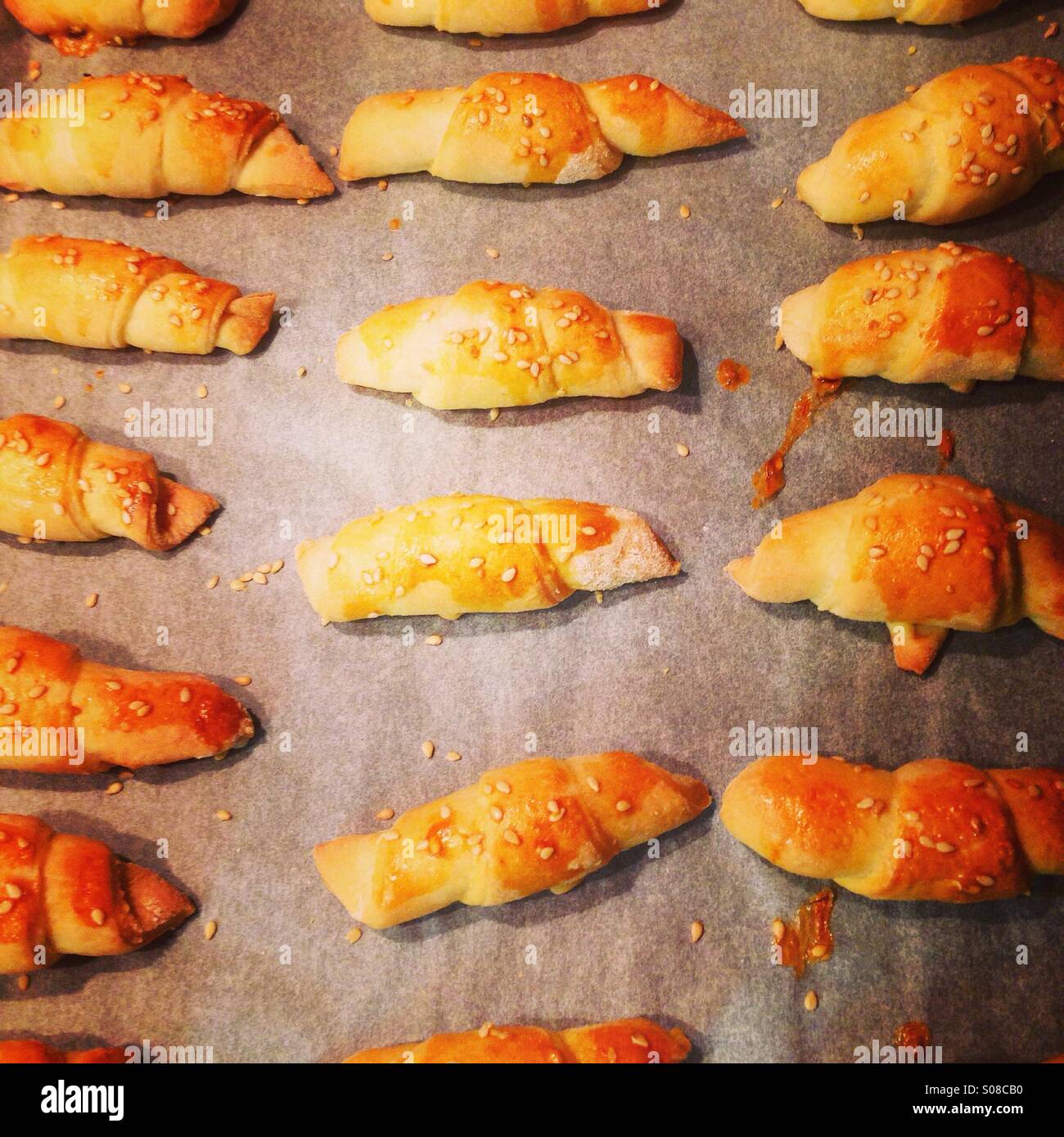 Baked pastry rolls hi-res stock photography and images - Alamy