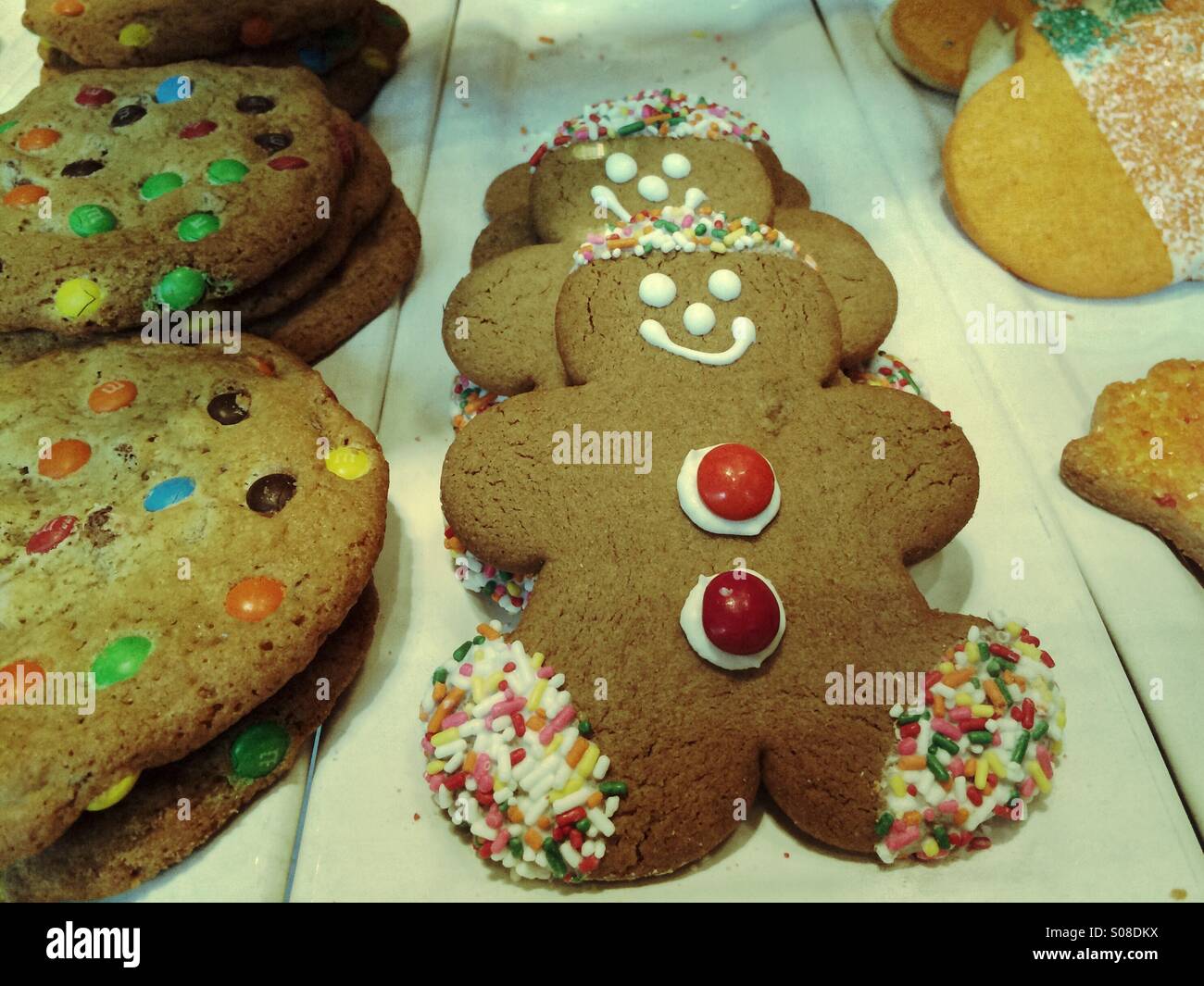 Gingerbread man cookies Stock Photo - Alamy