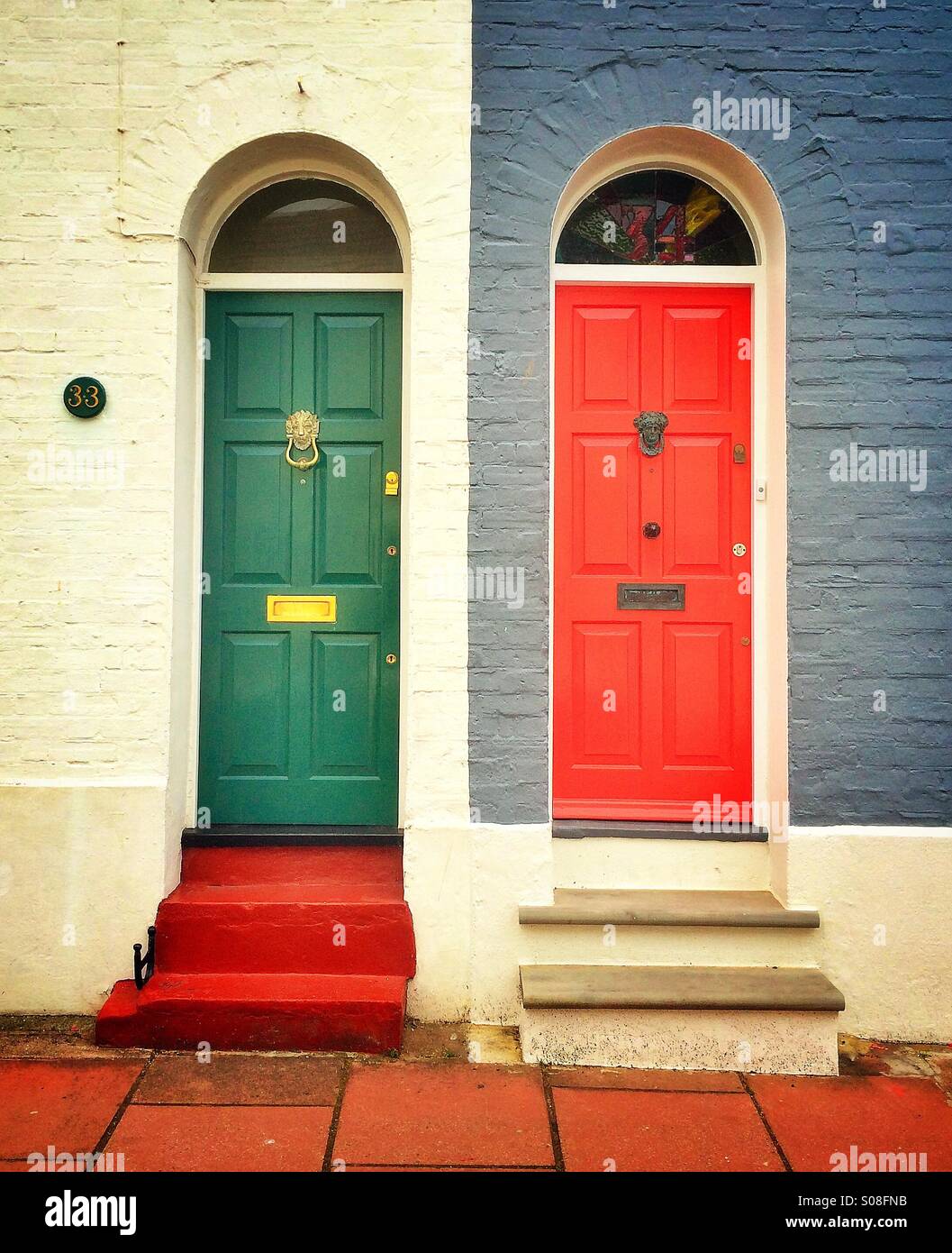 Brighton green door hi-res stock photography and images - Alamy