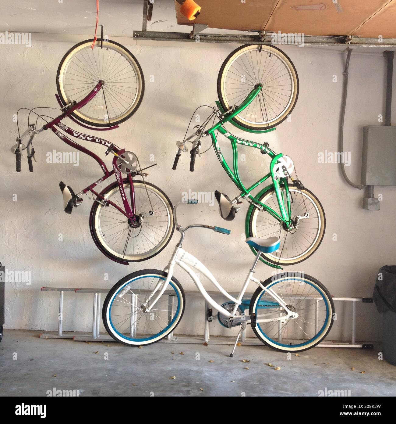 Bicycles in garage hi-res stock photography and images - Alamy