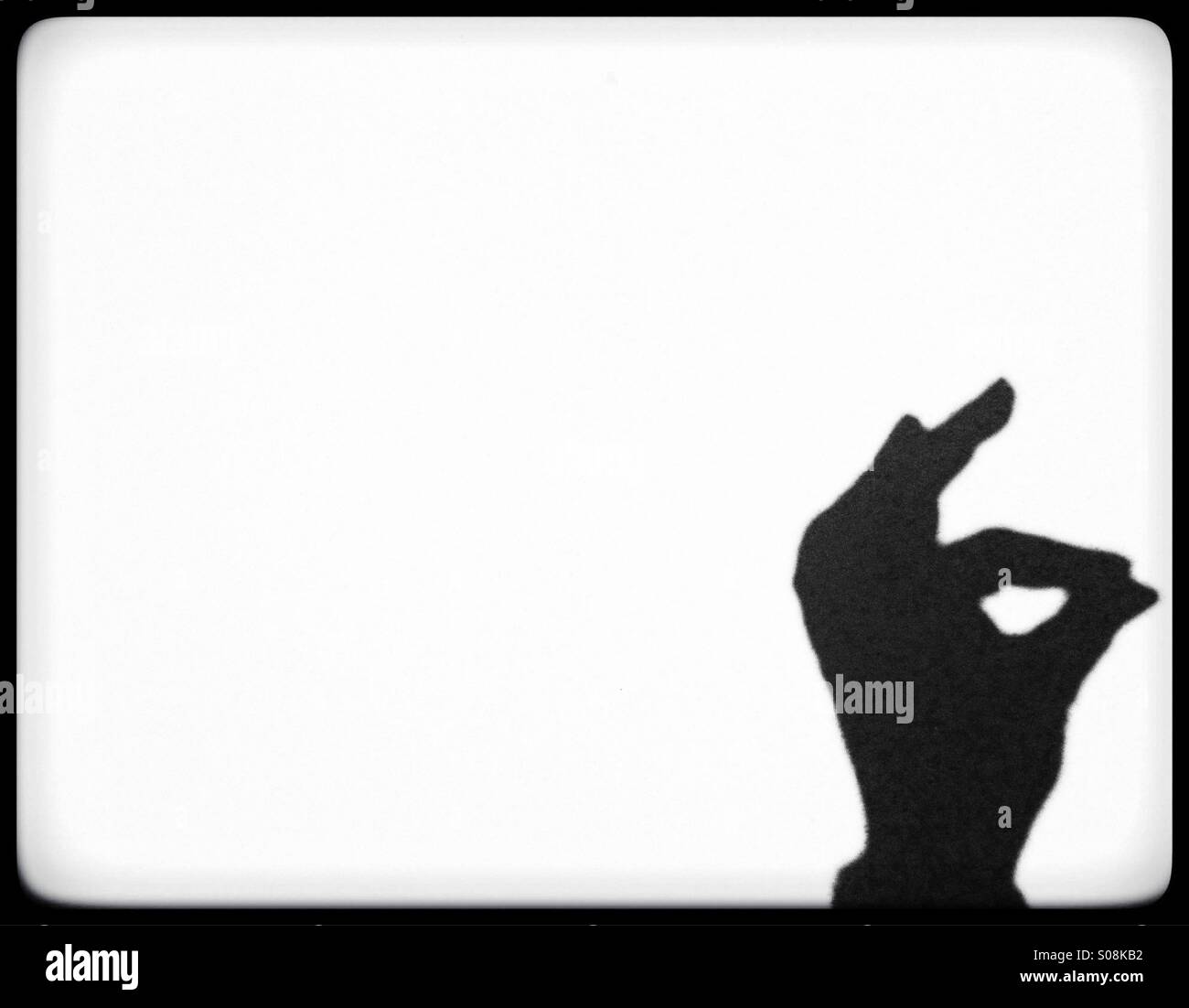 Hand shadow on wall hi-res stock photography and images - Alamy