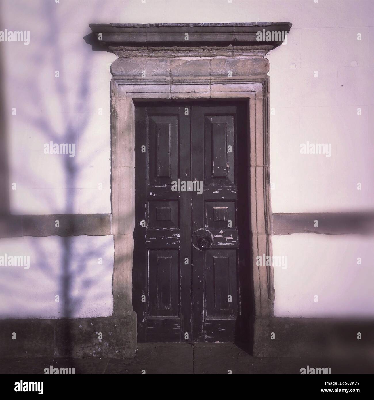 Shadow tree door wall architecture hi-res stock photography and images ...