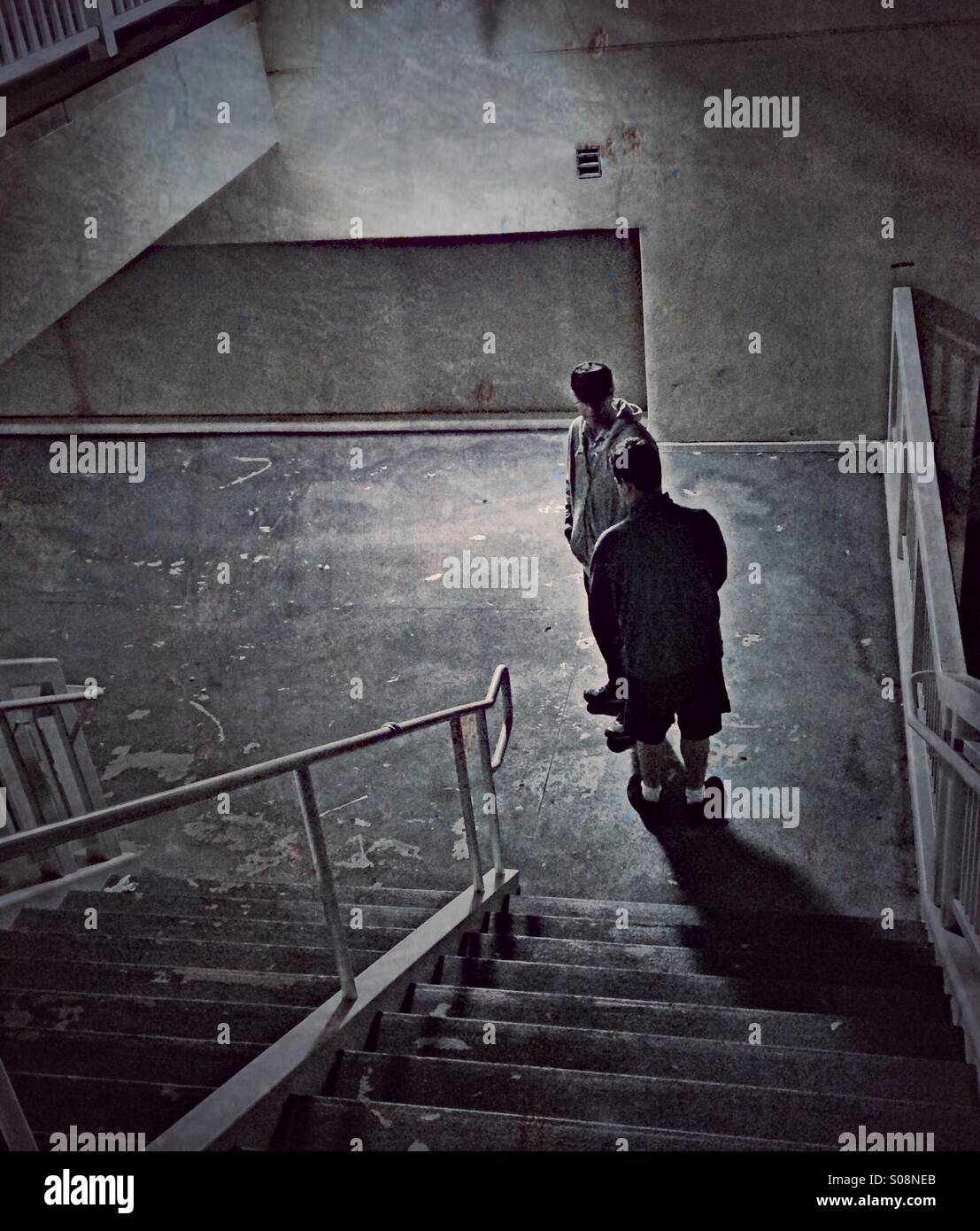 Secret meeting shadow hi-res stock photography and images - Alamy