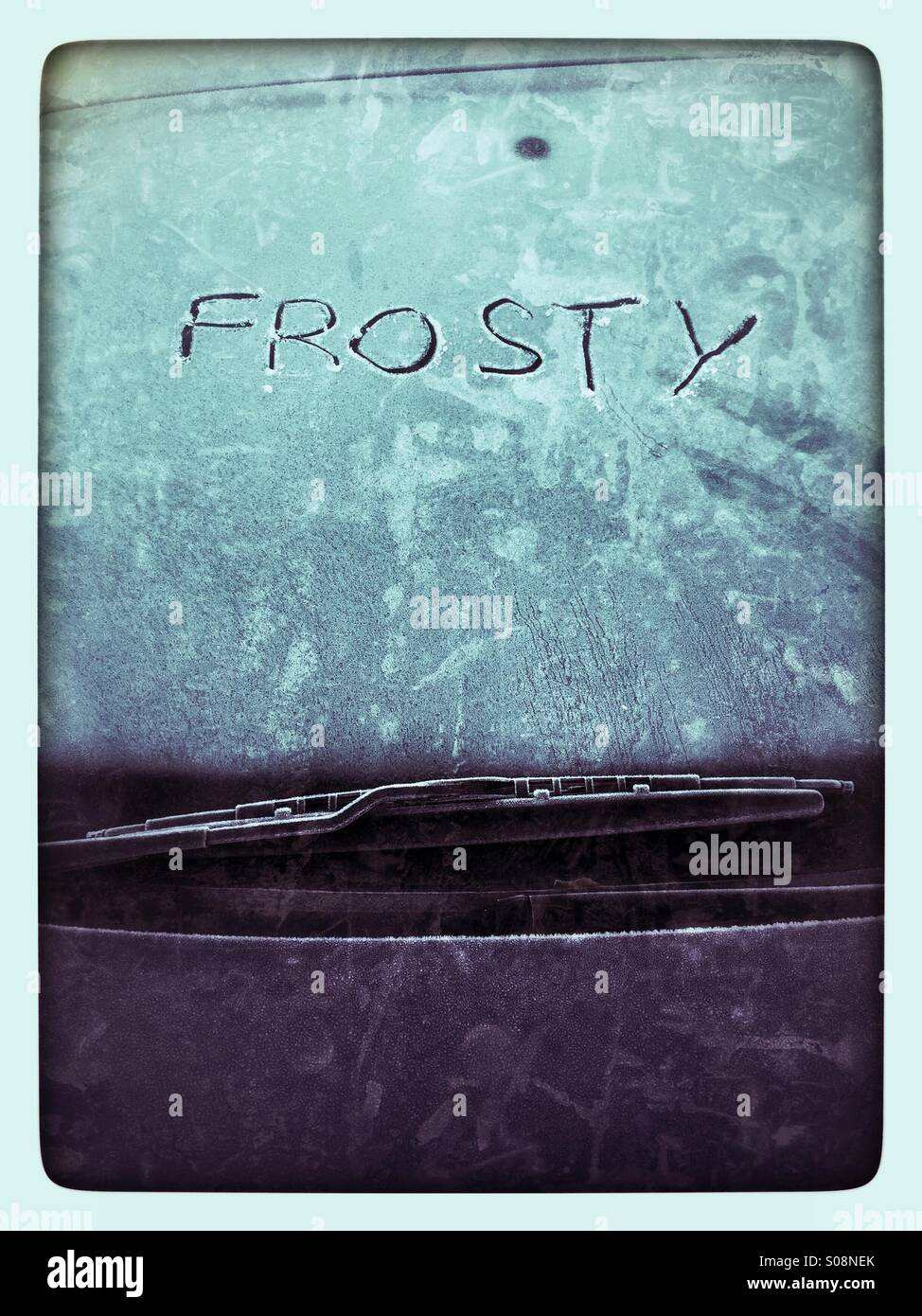 Car windscreen frost hi-res stock photography and images - Alamy