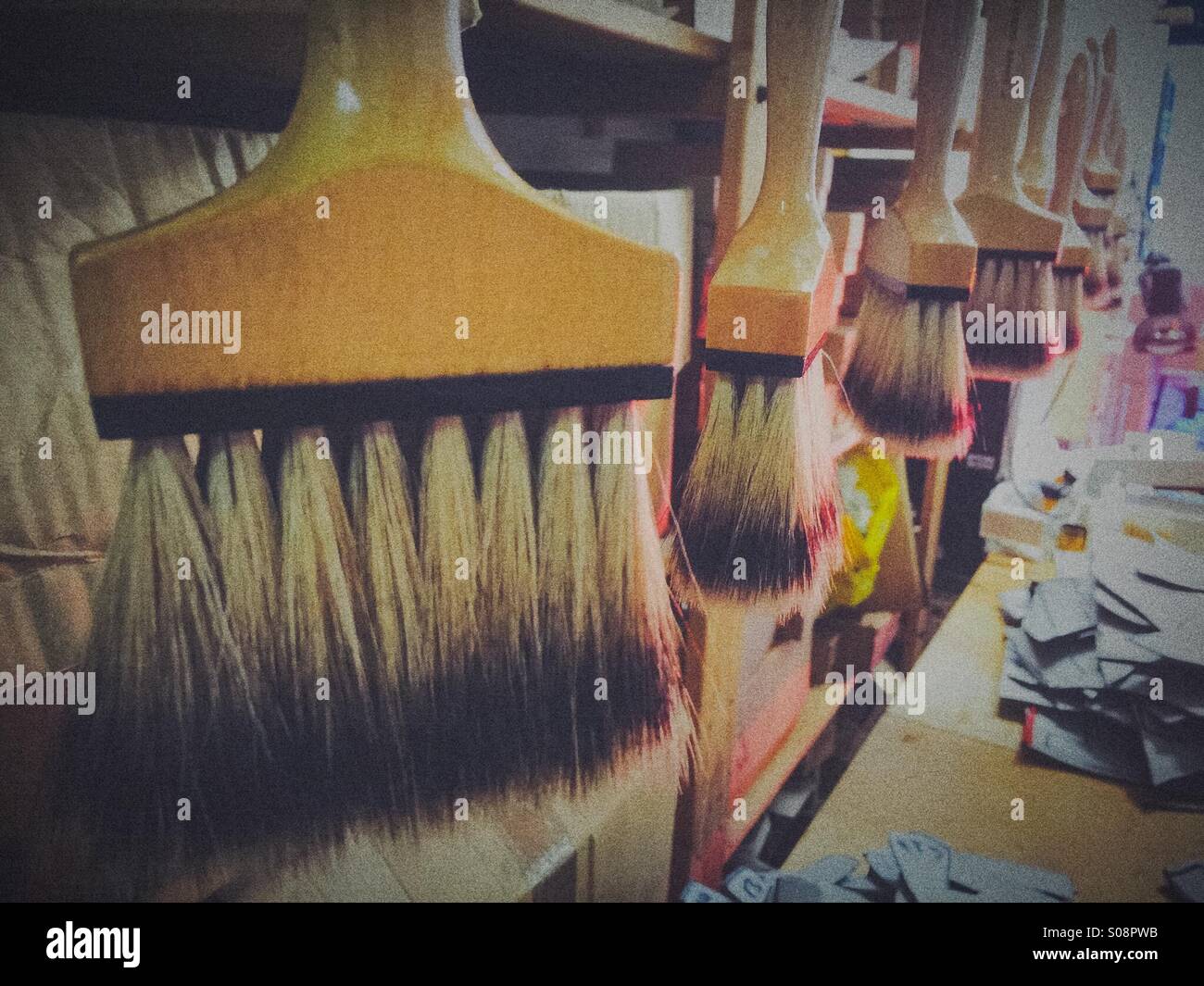 Making brushes hi-res stock photography and images - Alamy