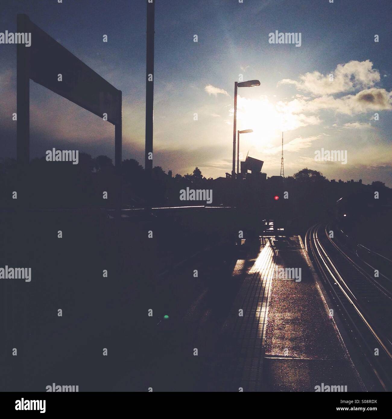 Morning at West Norwood station Stock Photo - Alamy