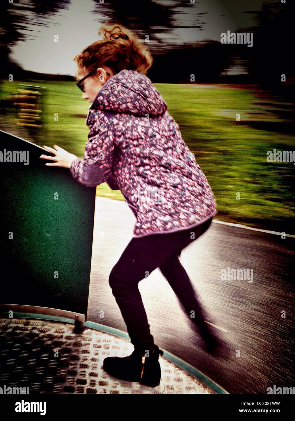Girl Roundabout High Resolution Stock Photography and Images - Alamy