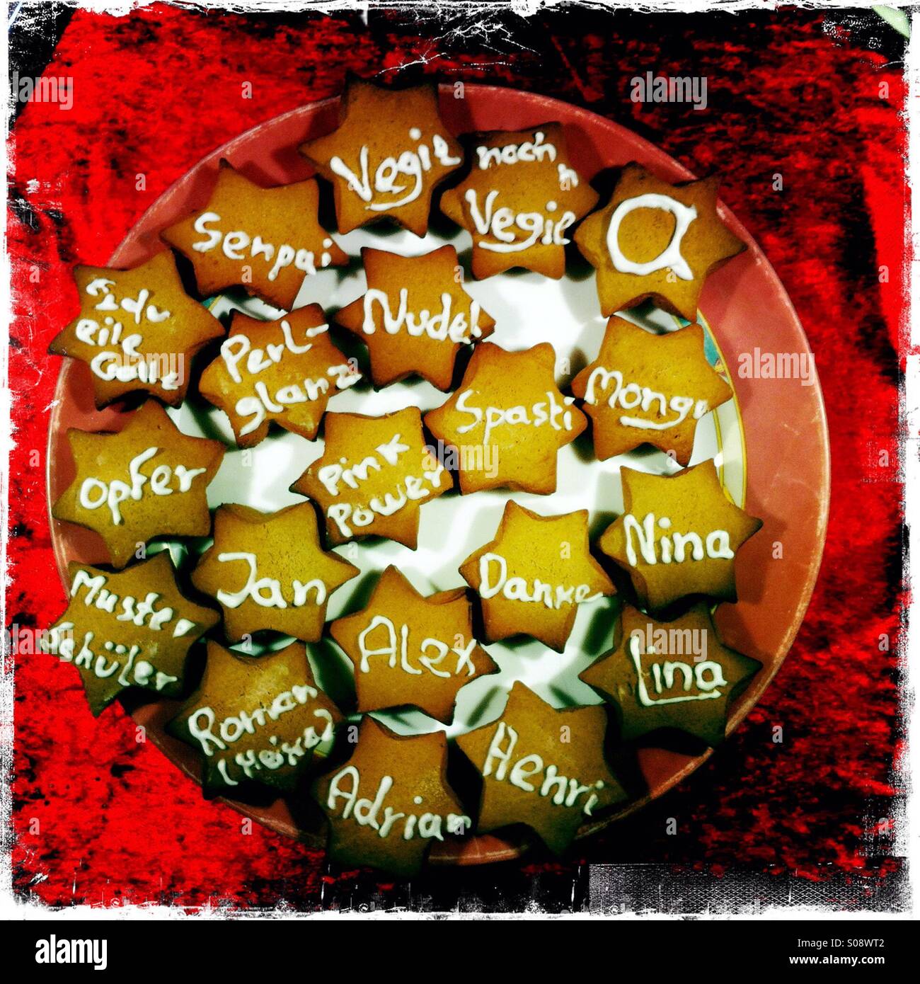 Homemade biscuits on plate Stock Photo - Alamy