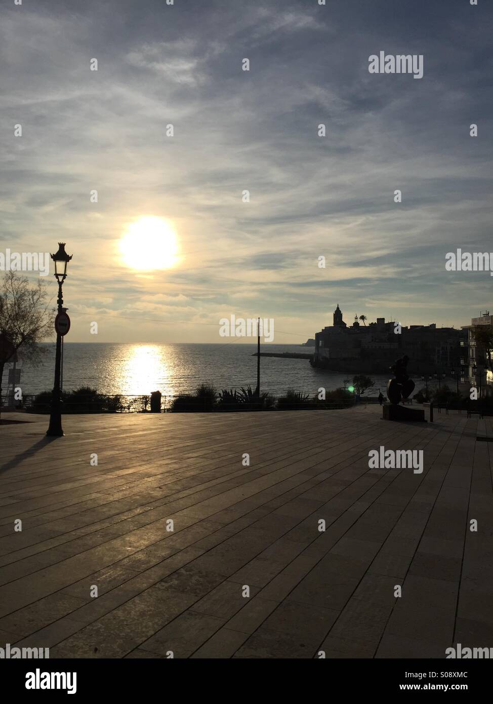 Sunny spanish winter evening Stock Photo - Alamy