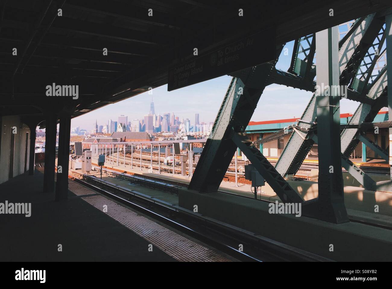 Nyc subway city view hi-res stock photography and images - Alamy