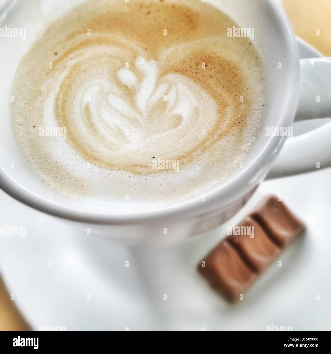 Latte and Chocolate Stock Photo - Alamy
