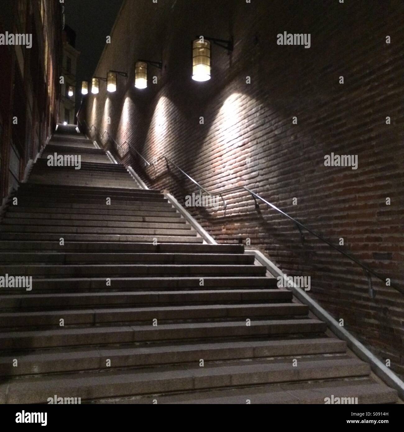 Stairs night hi-res stock photography and images - Alamy