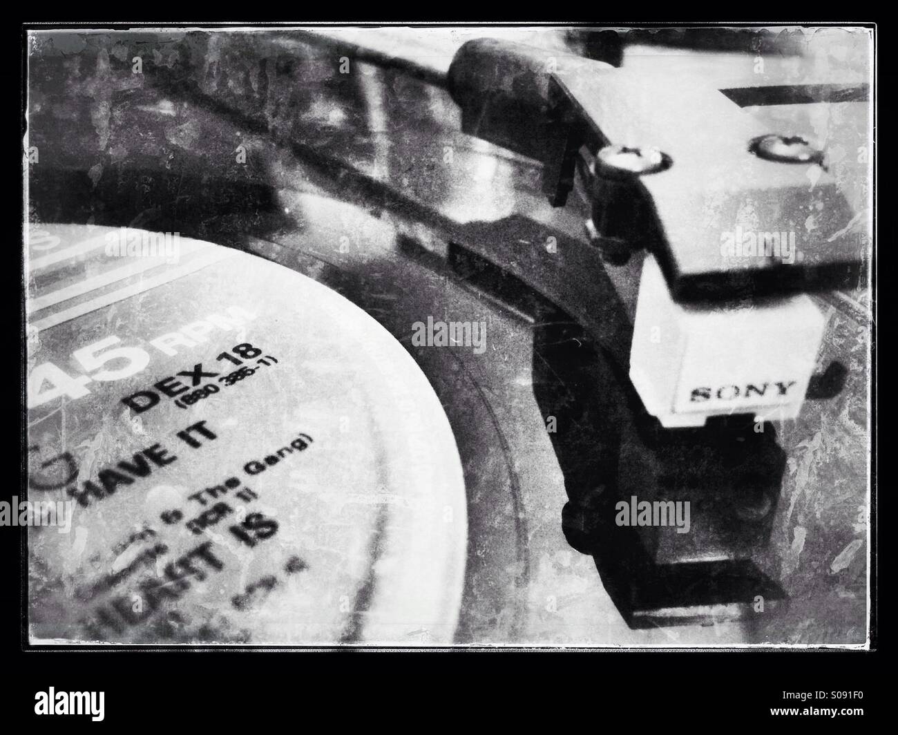 Vinyl record and stylus Stock Photo - Alamy