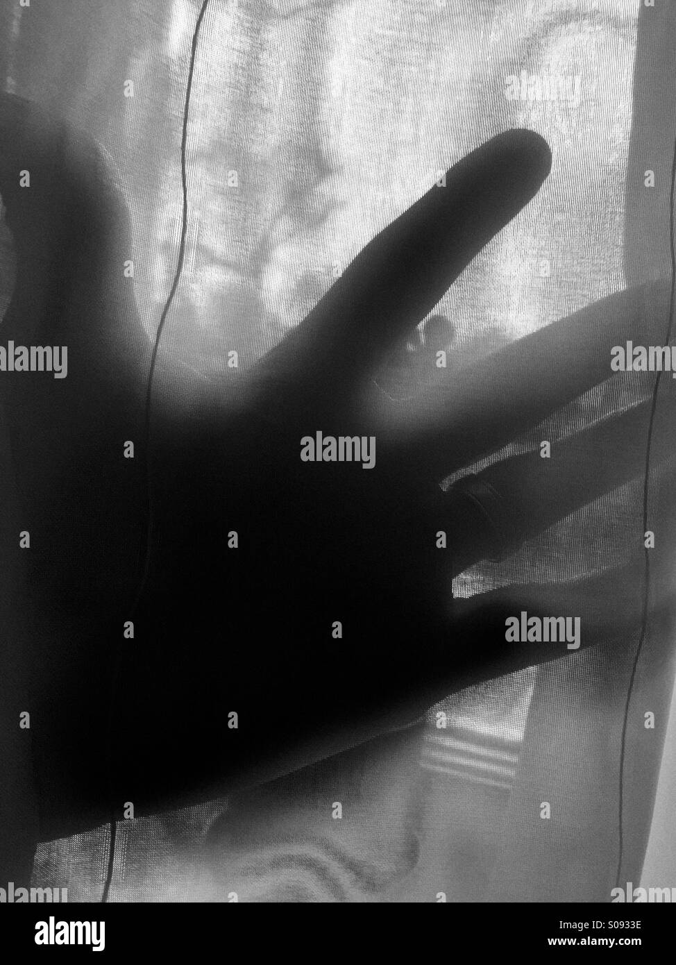 Creepy hand Black and White Stock Photos & Images - Alamy
