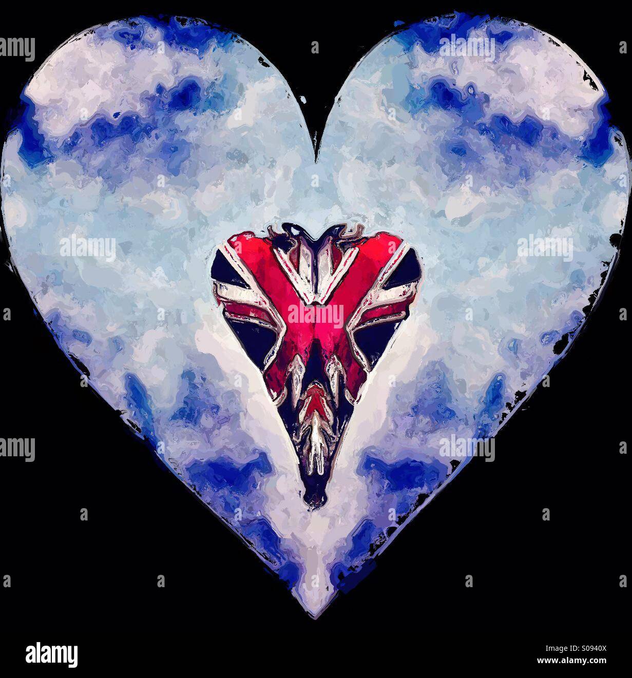 Symmetrical Union Jack Stock Photo - Alamy