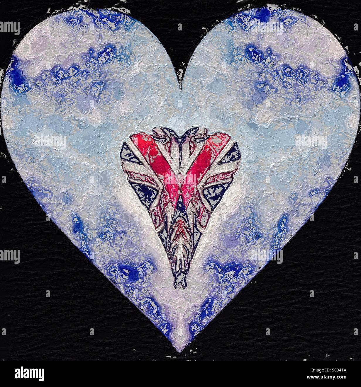 Creative effect on Union Jack Stock Photo - Alamy