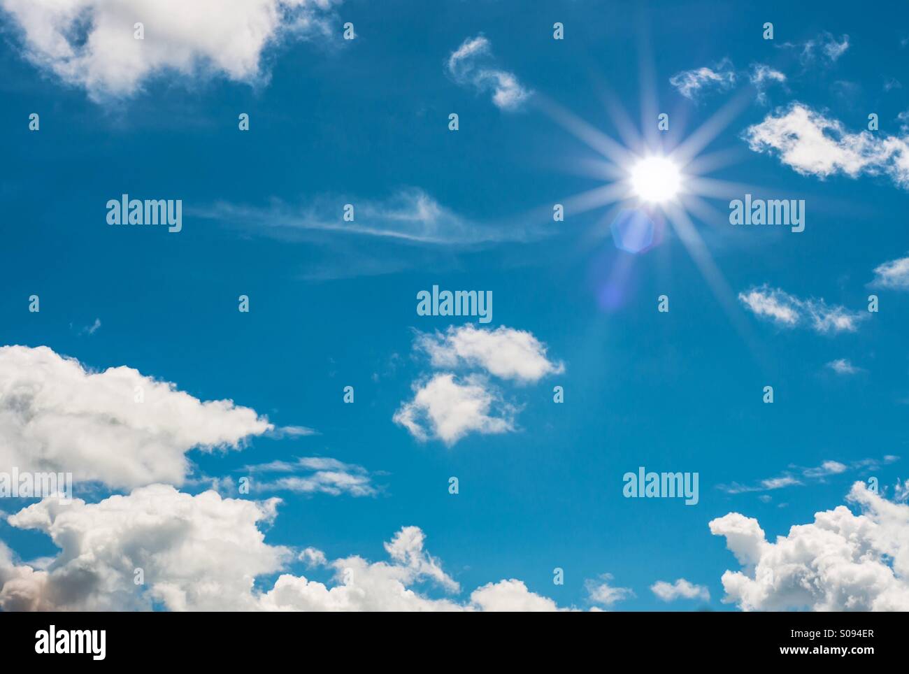 Blue fresh sky Stock Photo - Alamy