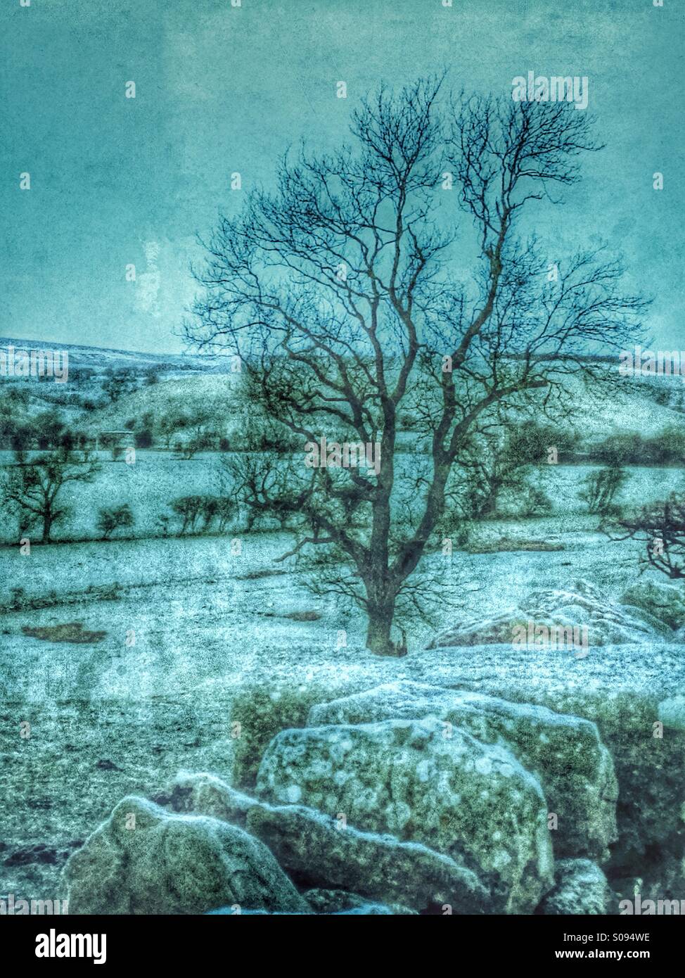 North Yorkshire in Winter Stock Photo - Alamy