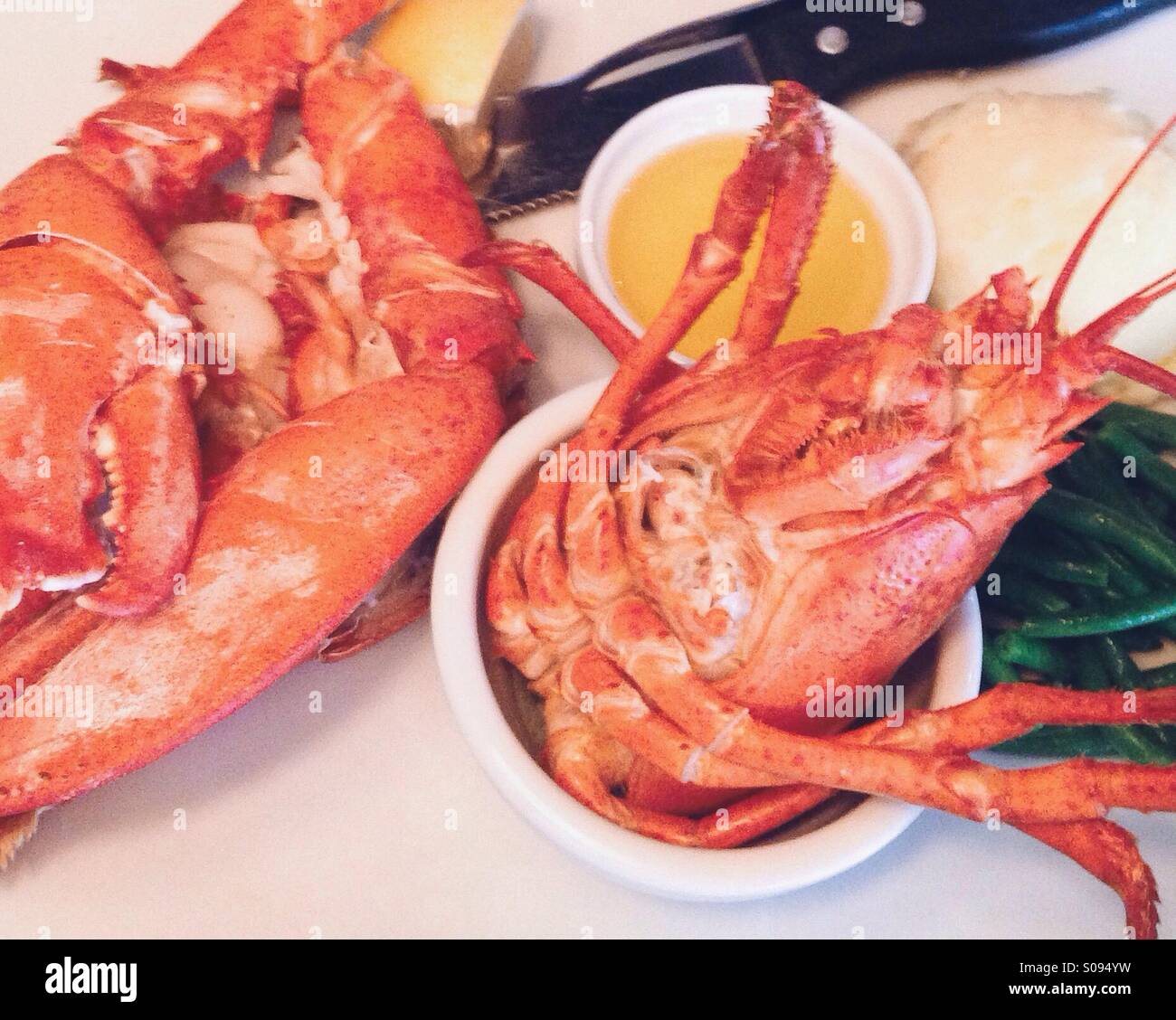 Lobster dinner hi-res stock photography and images - Alamy