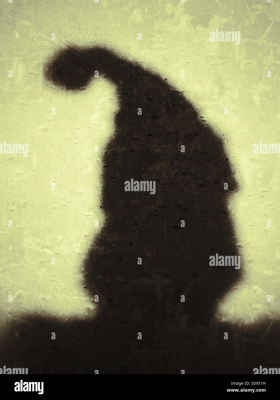 Shadow of a female wearing a Santa Claus hat Stock Photo - Alamy