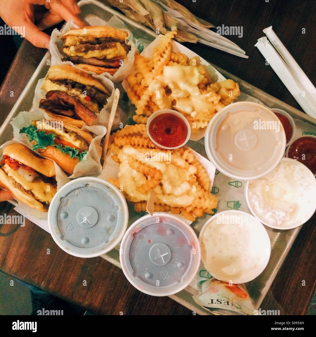 Hamburger shake shack hi-res stock photography and images - Alamy