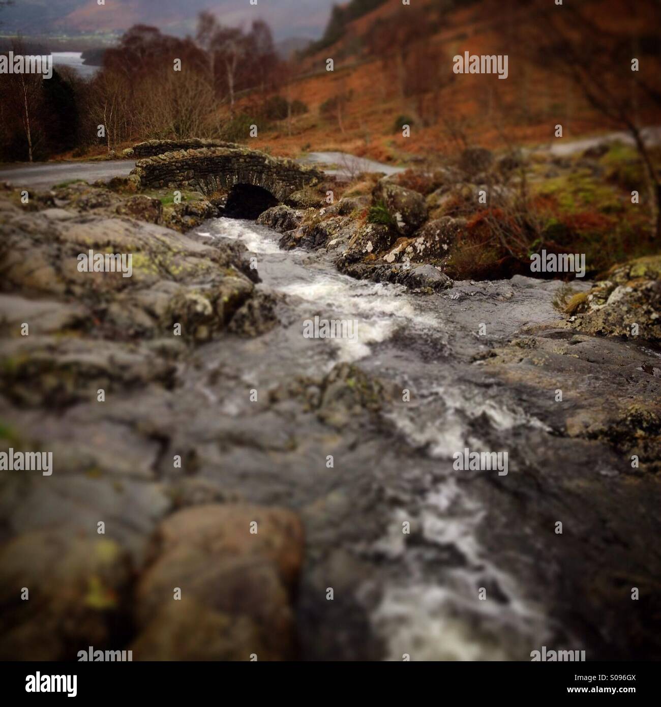 Ashness Bridge near Keswick, Lake District National Park, Cumbria ...