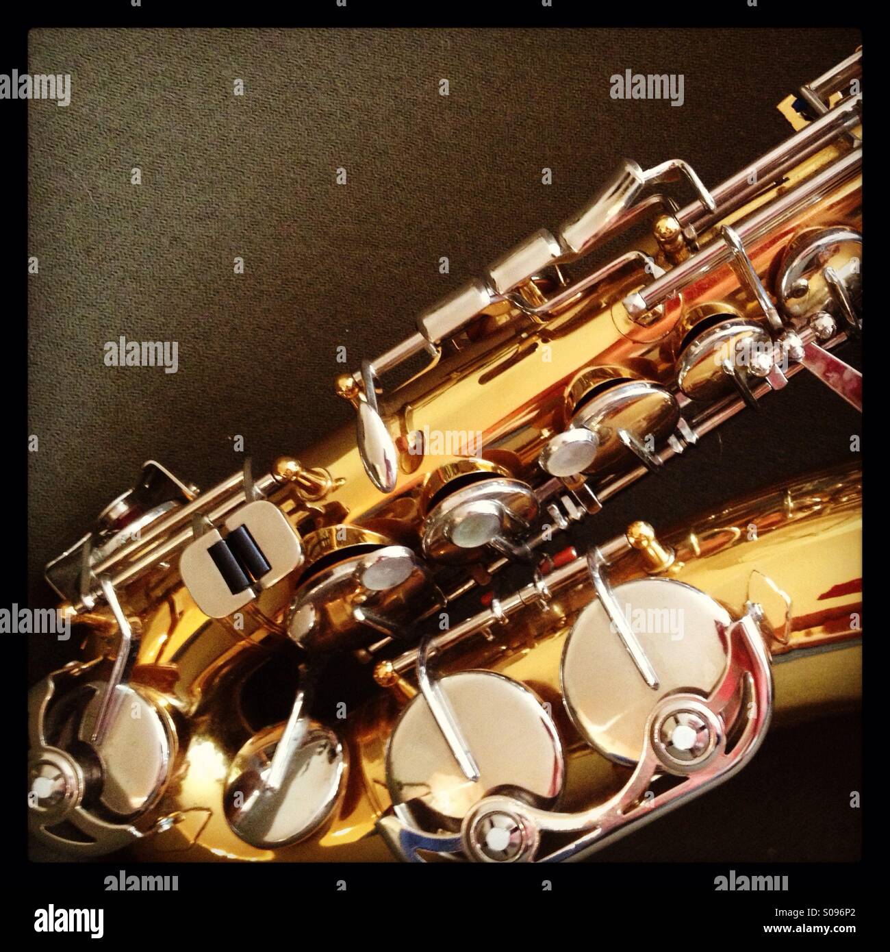 Saxophone under the Light Stock Photo - Alamy