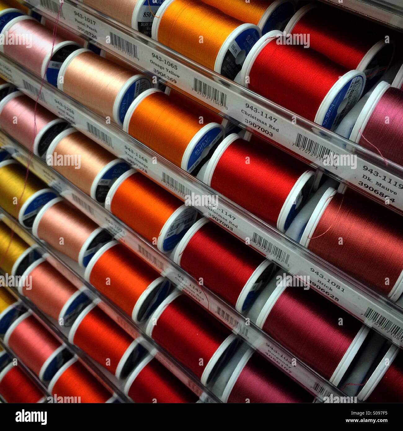 Colorful thread selection Stock Photo - Alamy