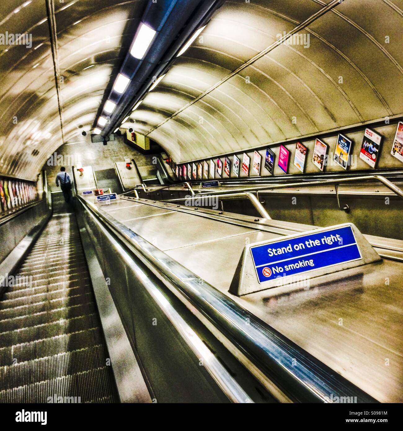Escalator London Underground Stock Photos & Escalator London ...
