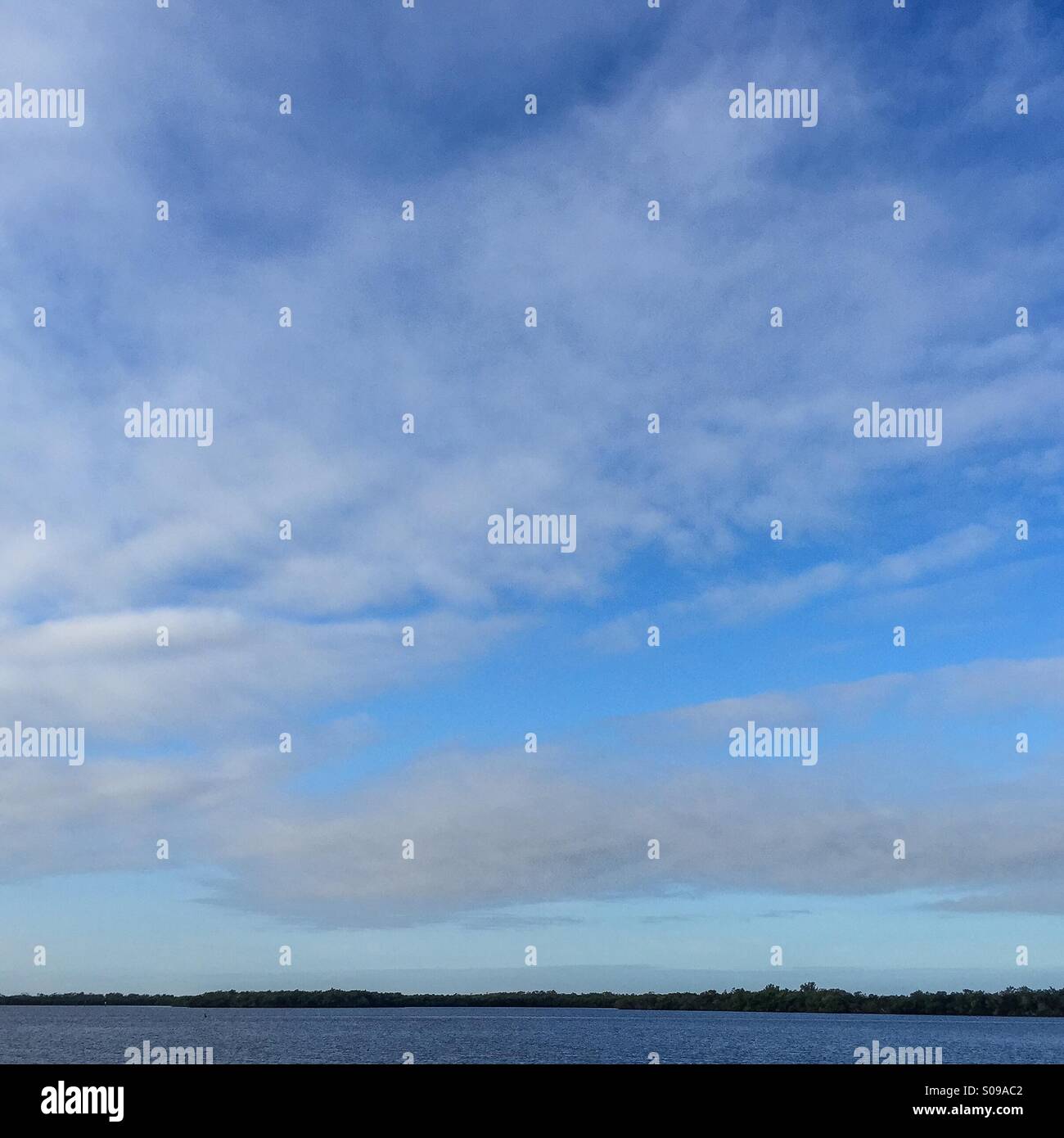 Sea, sky & clouds in Florida Stock Photo - Alamy
