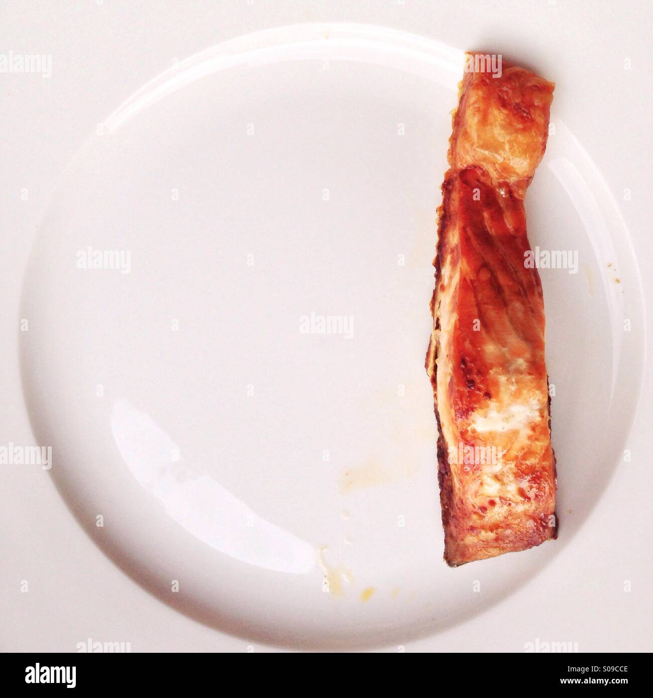 Slice of grilled salmon Stock Photo - Alamy
