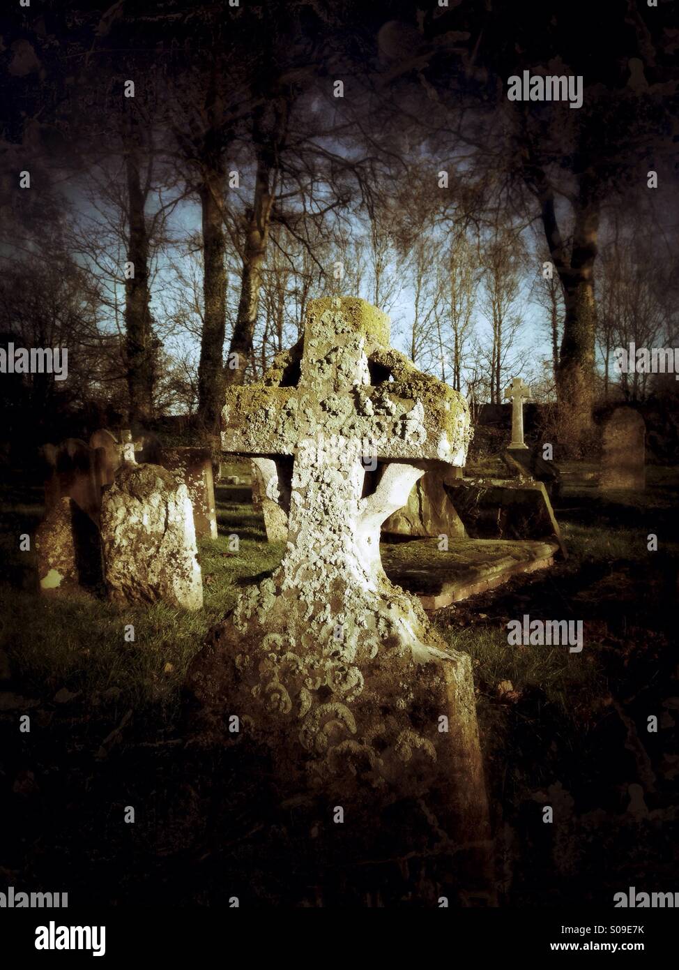 Headstone. Boothby Graffoe, Lincolnshire, England Stock Photo - Alamy