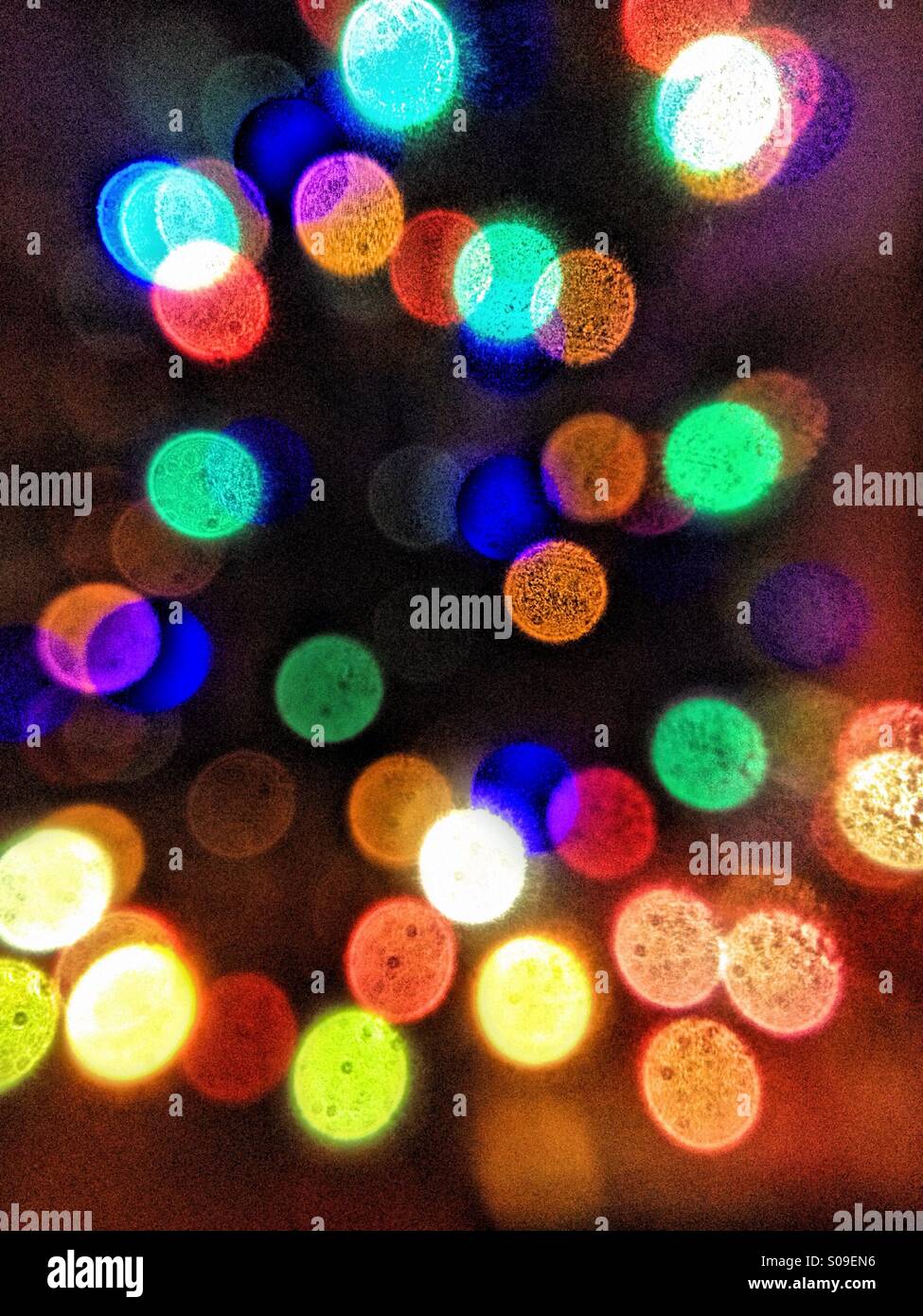 Christmas tree lights Stock Photo - Alamy