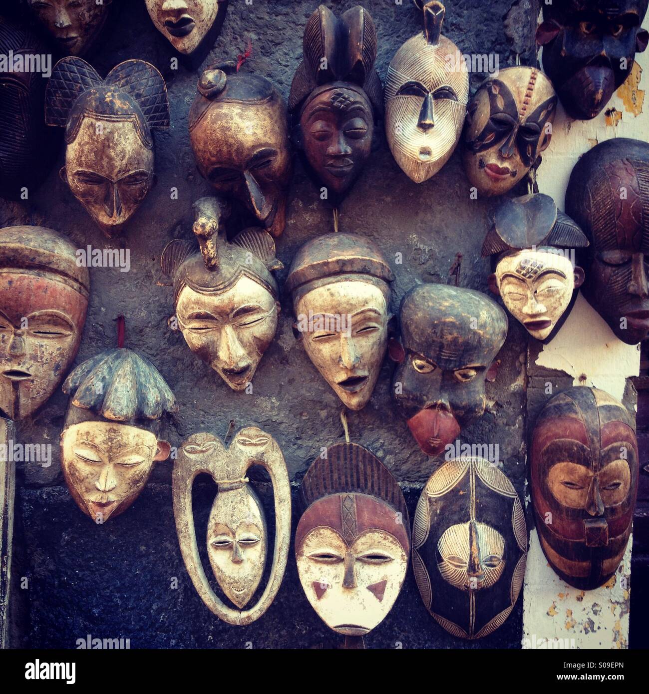 African Wooden Masks High Resolution Stock Photography and Images - Alamy